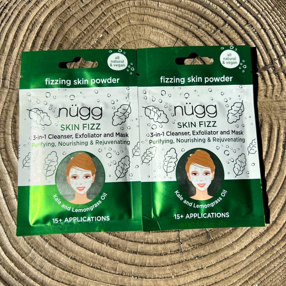 nugg | Skincare | Nwt 2 Nugg Fizzing Skin Cleanser Exfoliator Green ...